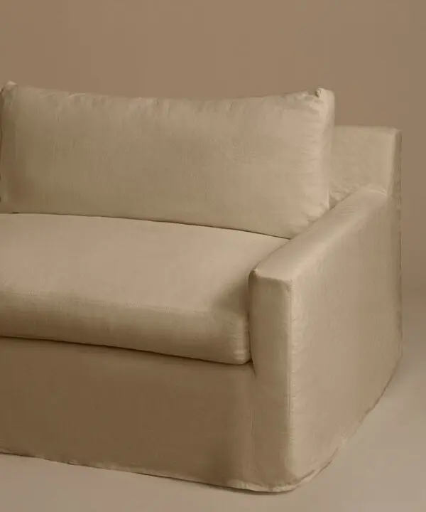 Jenni Kayne Harbor Sofa In Wheat Linen