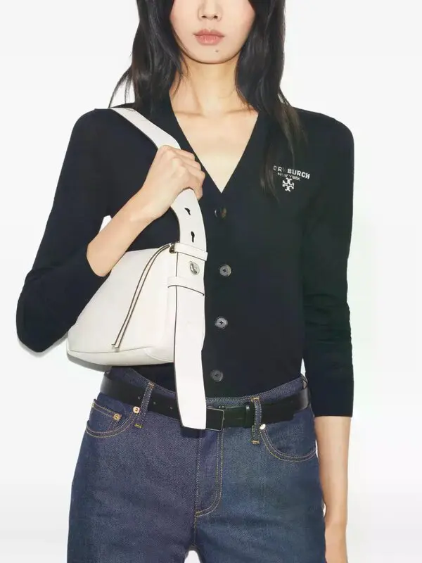 Tory Burch Romy Belted-strap Tassel Shoulder Bag