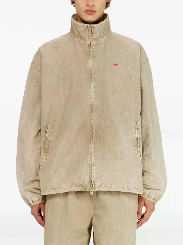 DIESEL® Logo Detail Zip-up Jacket