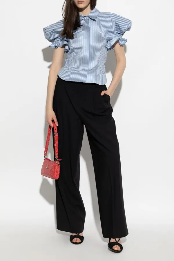 VIVIENNE WESTWOOD Gexy" Striped Shirt With Puffed Sleeves