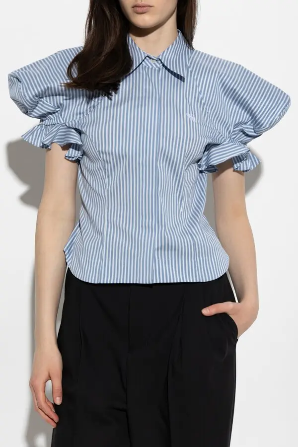 VIVIENNE WESTWOOD Gexy" Striped Shirt With Puffed Sleeves