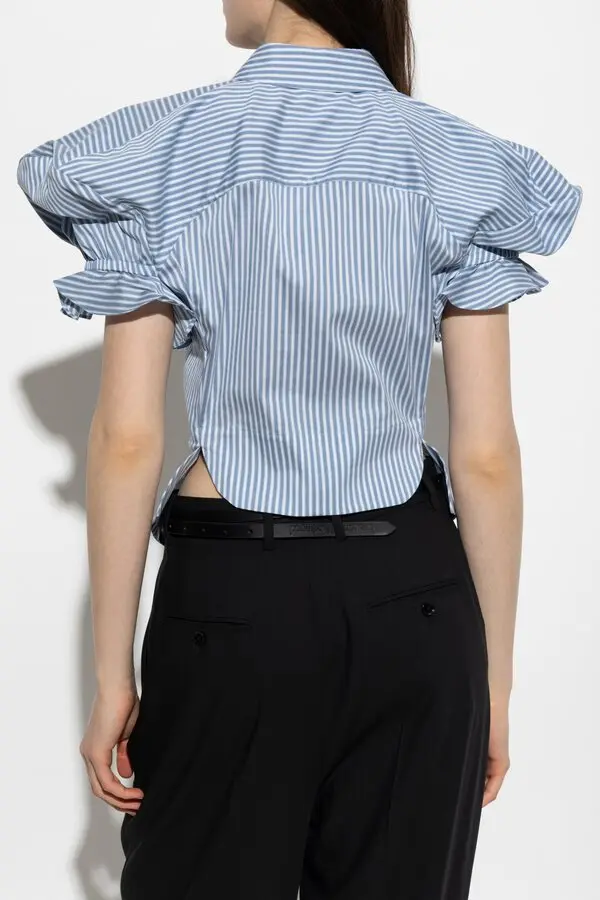 VIVIENNE WESTWOOD Gexy" Striped Shirt With Puffed Sleeves