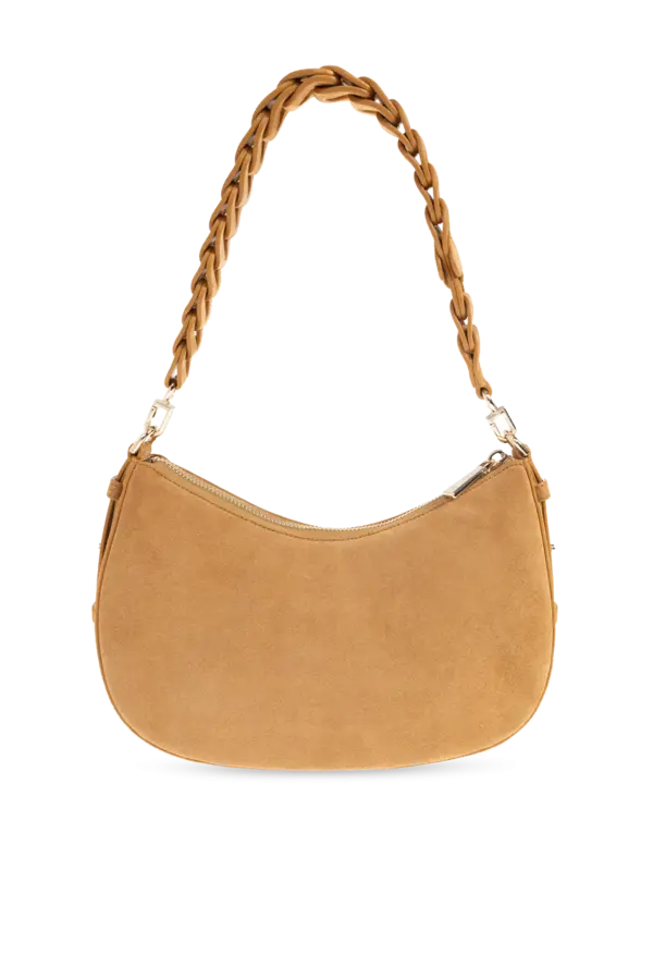 Kate Spade New York Suede "liv" Hobo Bag With Braided Strap - Beige