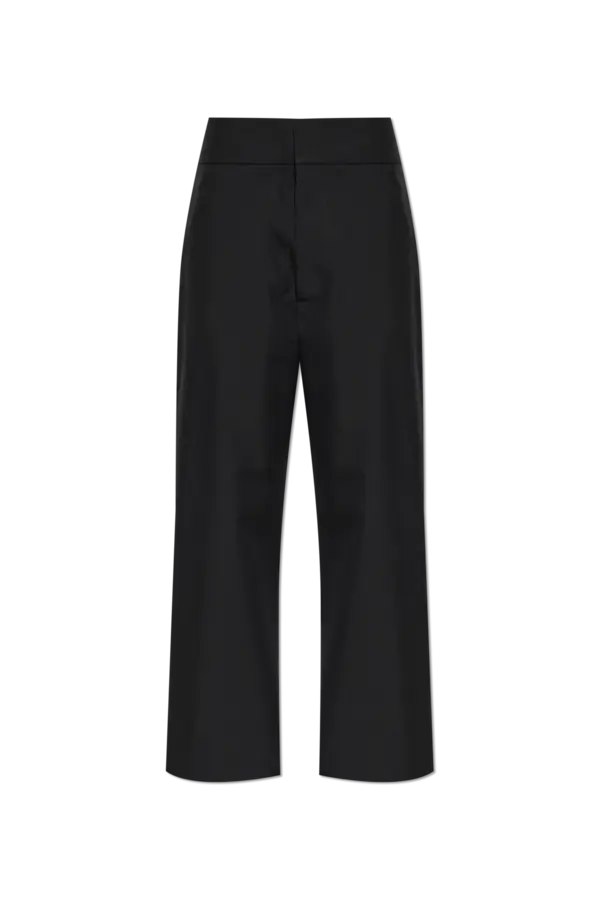 Fear Of God Wool Wide-leg Trousers - Black