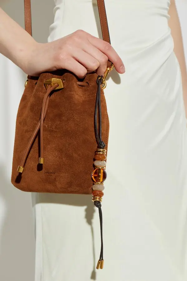 JIMMY CHOO Bag Charm With Beaded Embellishments