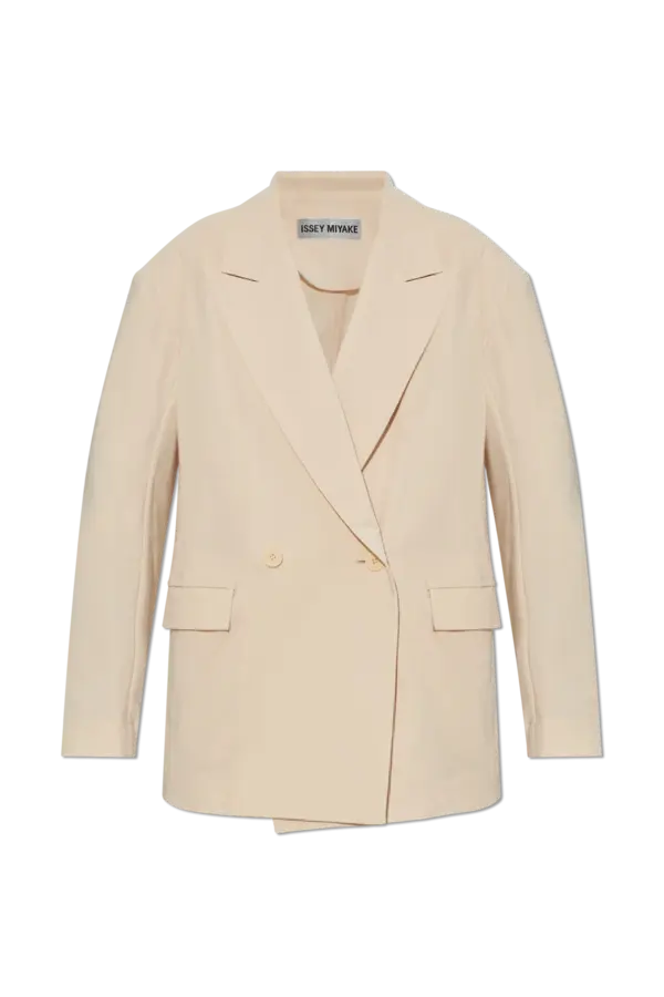 Issey Miyake Double-breasted Blazer With Wide Lapels