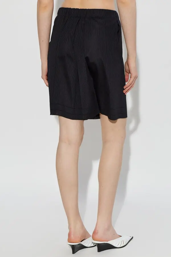 Issey Miyake Pleated Shorts - Black