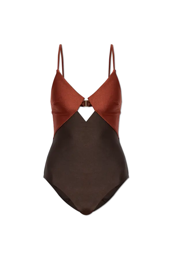 Zimmermann One-piece Swimsuit With Cut-out Detail - Brown