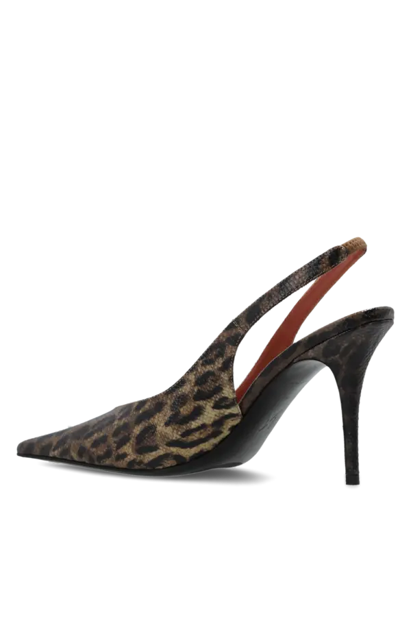 Amina Muaddi Slingback Stiletto Pumps With Pointed Toe