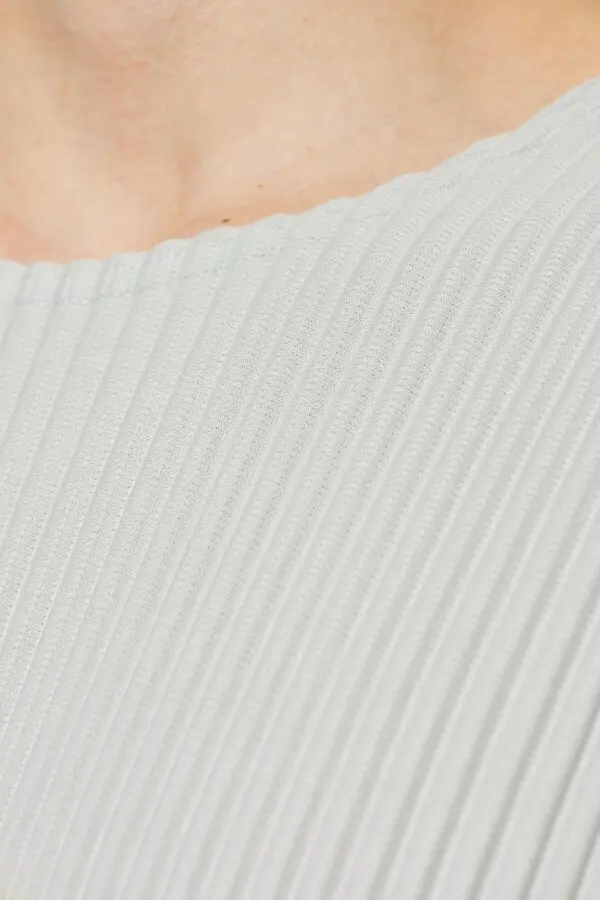 Issey Miyake Pleated T-shirt - Grey