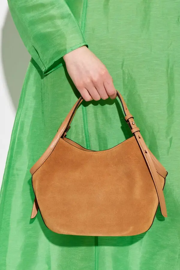 Kate Spade New York Deco" Suede And Leather Shoulder Bag