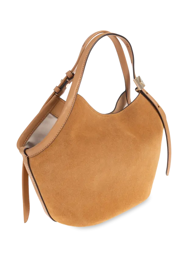Kate Spade New York Deco" Suede And Leather Shoulder Bag
