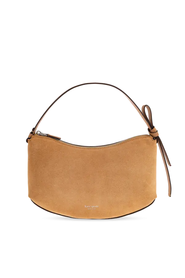 Kate Spade New York Loop" Shoulder Bag In Suede - Beige