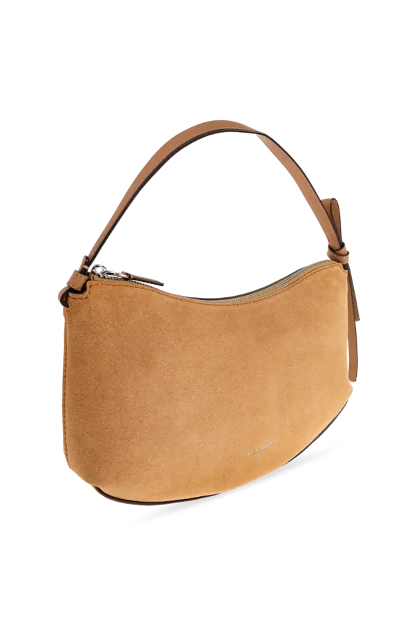Kate Spade New York Loop" Shoulder Bag In Suede - Beige