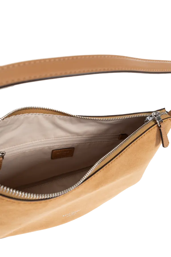Kate Spade New York Loop" Shoulder Bag In Suede - Beige