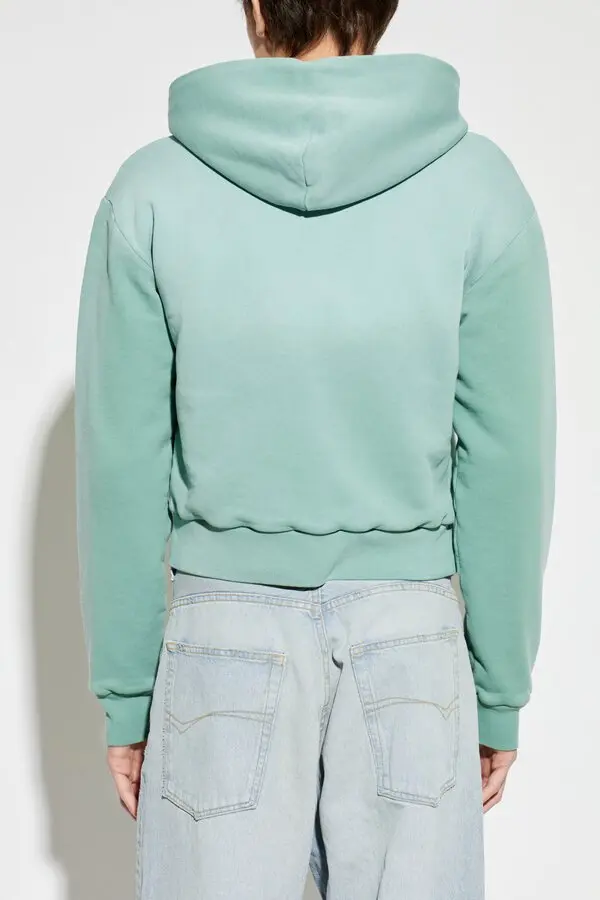 Acne Studios Zip-up Cropped Hoodie - Green