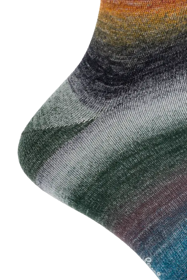 Paul Smith Cotton Blend Patterned Crew Socks