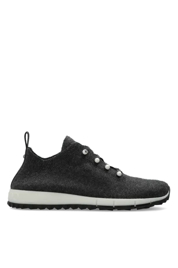 JIMMY CHOO Veles Knit Sneakers - Grey