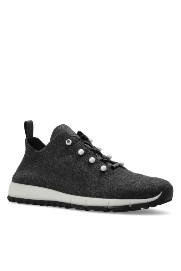 JIMMY CHOO Veles Knit Sneakers - Grey