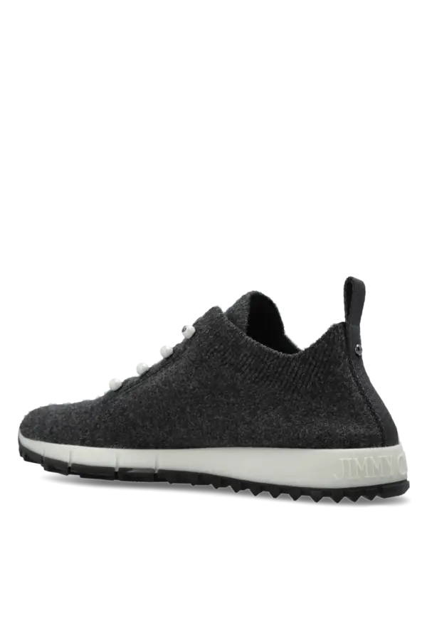 JIMMY CHOO Veles Knit Sneakers - Grey