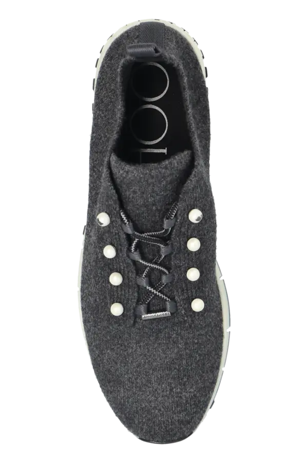 JIMMY CHOO Veles Knit Sneakers - Grey
