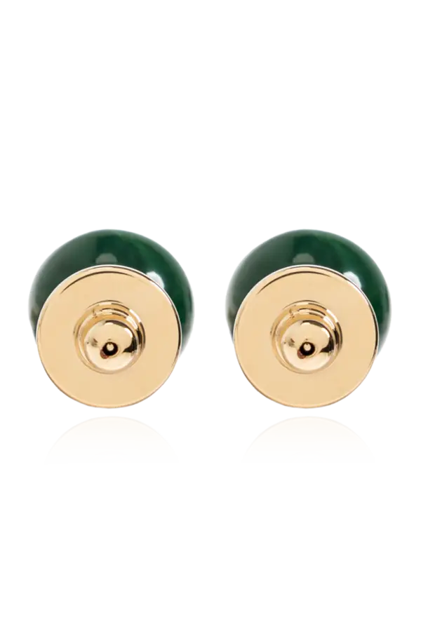 JIMMY CHOO Logo Stud Earrings - Green