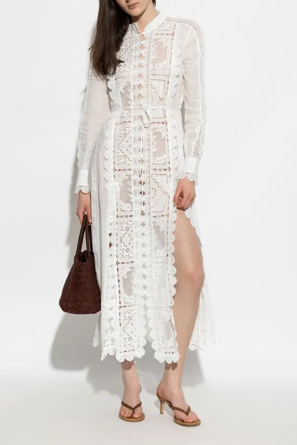 Zimmermann Lace Maxi Dress - White