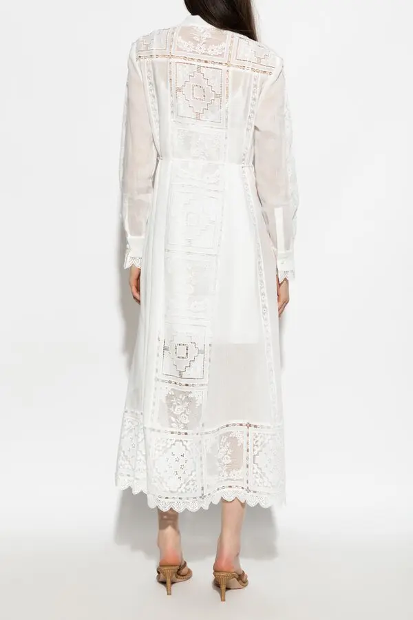 Zimmermann Lace Maxi Dress - White
