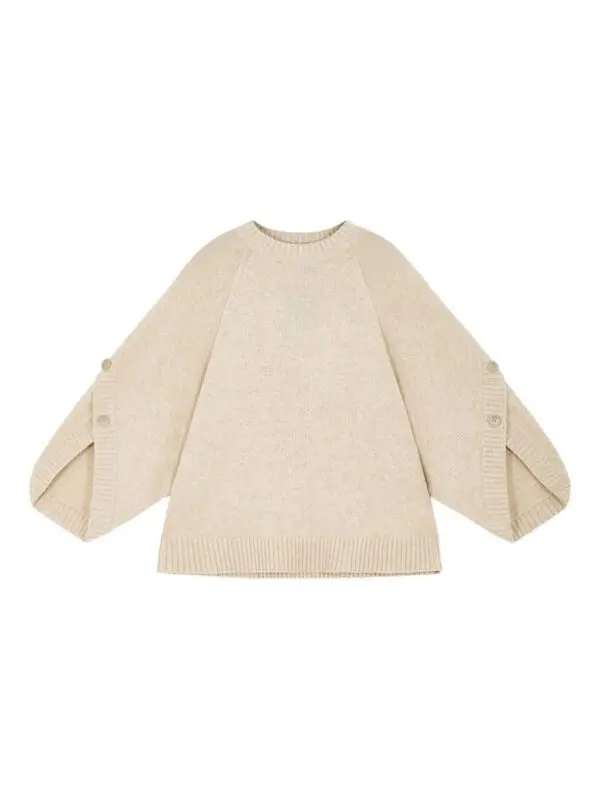 Max Mara Crew Neck Sweater In Cashmere Wool