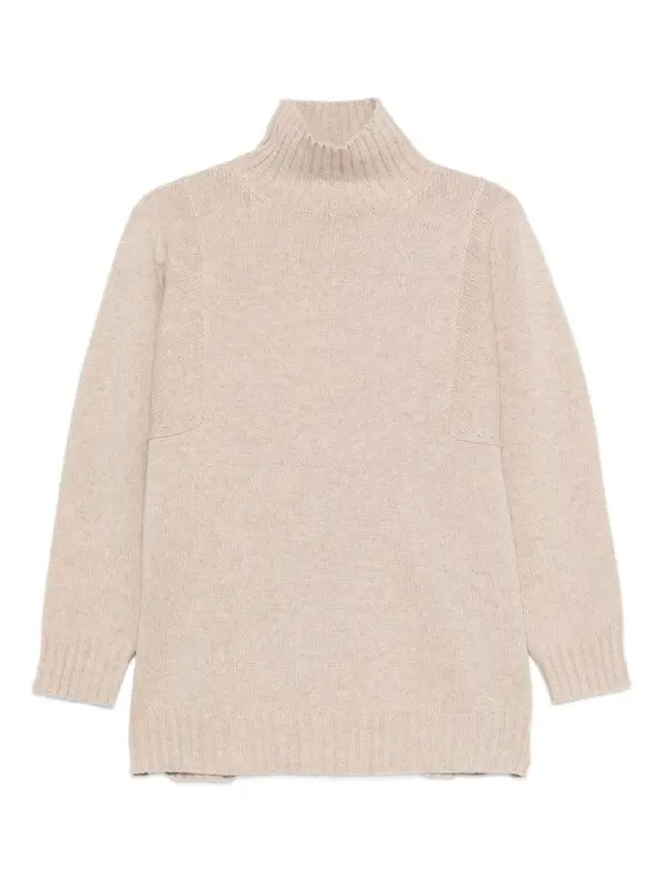 Max Mara Cashmere Turtleneck Sweater - Beige