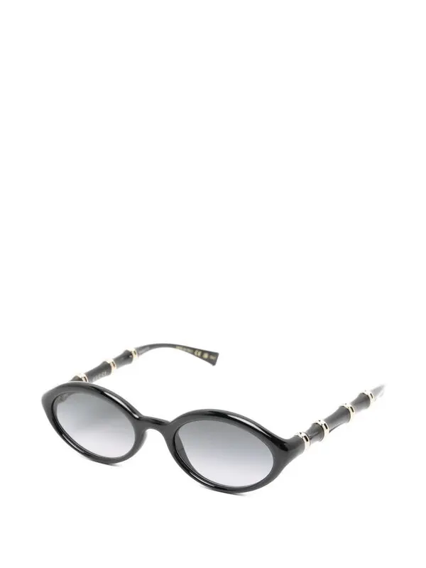 Gucci Oval Frame Sunglasses - Black