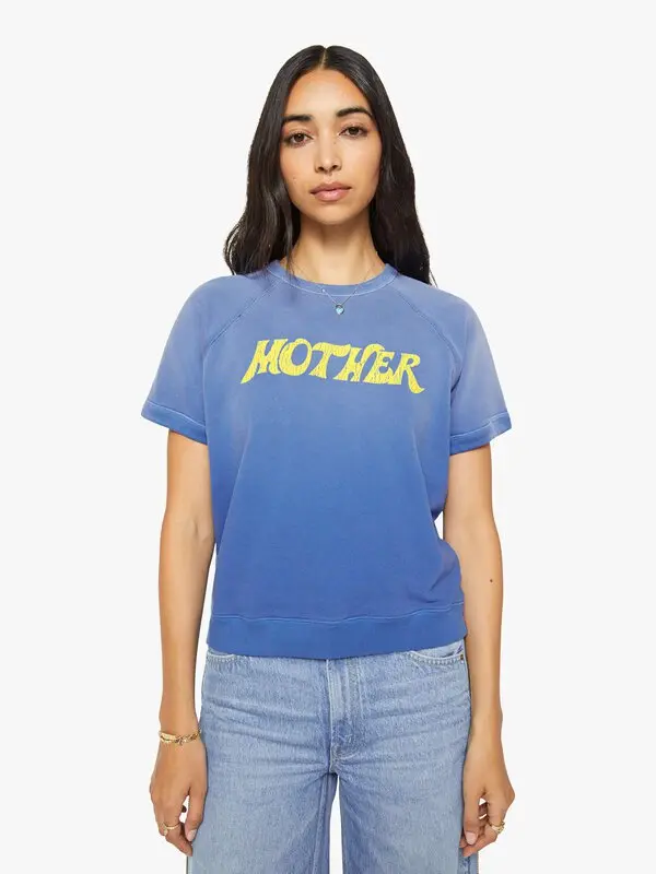 MOTHER The Short Sleeve Concert Swirl Shirt - Yellow