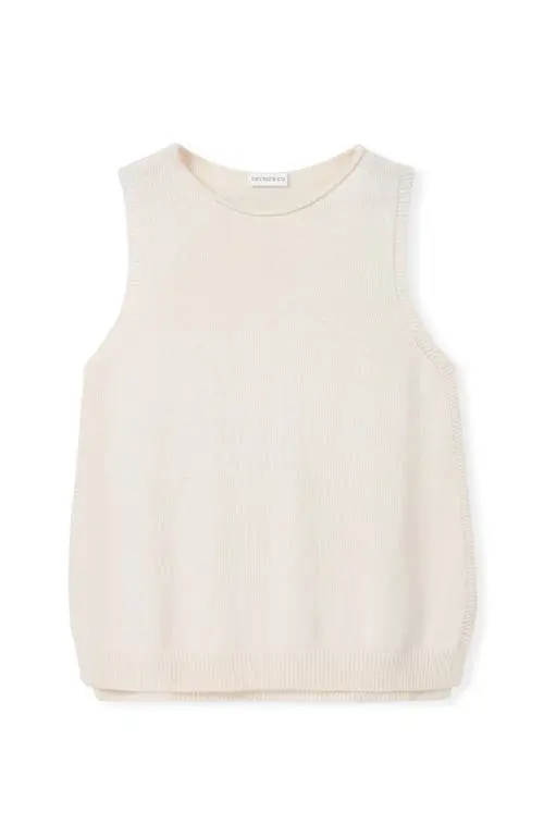 CELTIC & CO. Sleeveless Knitted Vest Top - Ecru
