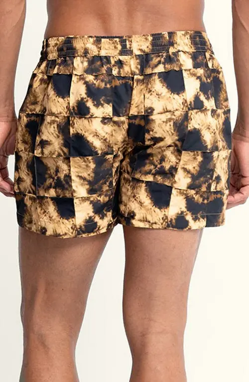AUTO-REPLY™ Sebastian Grid Pintuck Swim Trunks