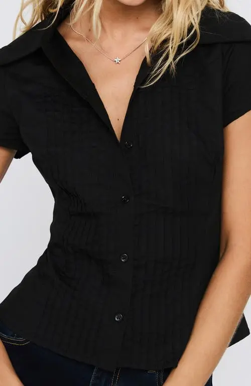 Princess Polly Akiyo Front Button Top