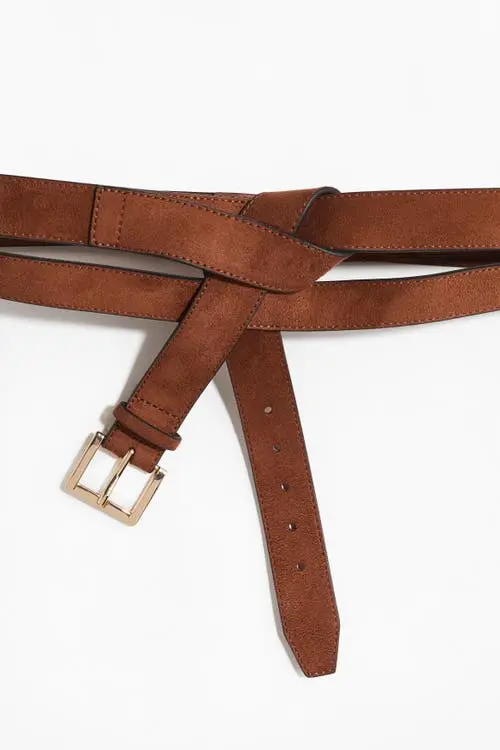 H&m Double Strap Waist Belt With Buckle Detail