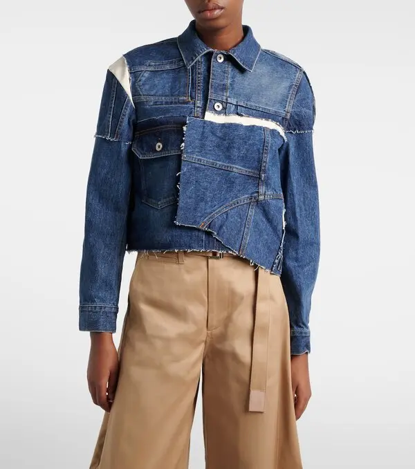 Sacai Patchwork Denim Jacket