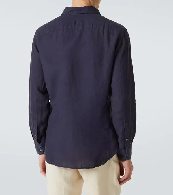 Thom Sweeney Linen Shirt - Blue