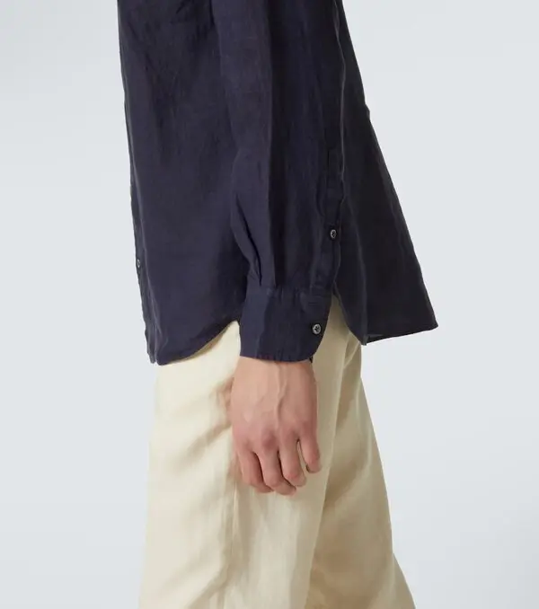 Thom Sweeney Linen Shirt - Blue