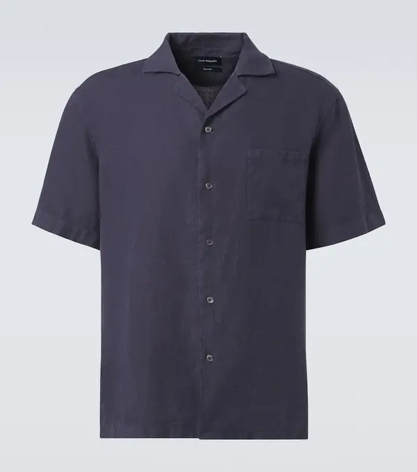 Thom Sweeney Linen Shirt - Blue