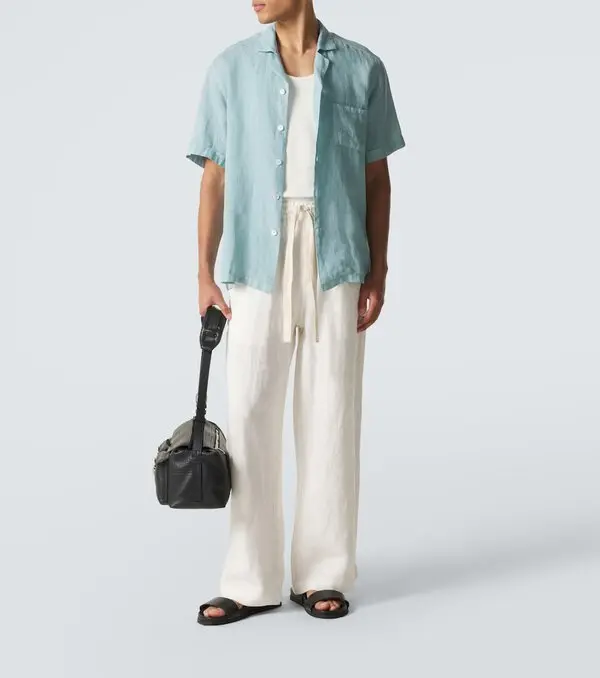 Thom Sweeney Linen Shirt - Blue