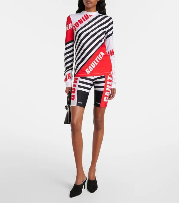 JEAN PAUL GAULTIER Logo Biker Shorts