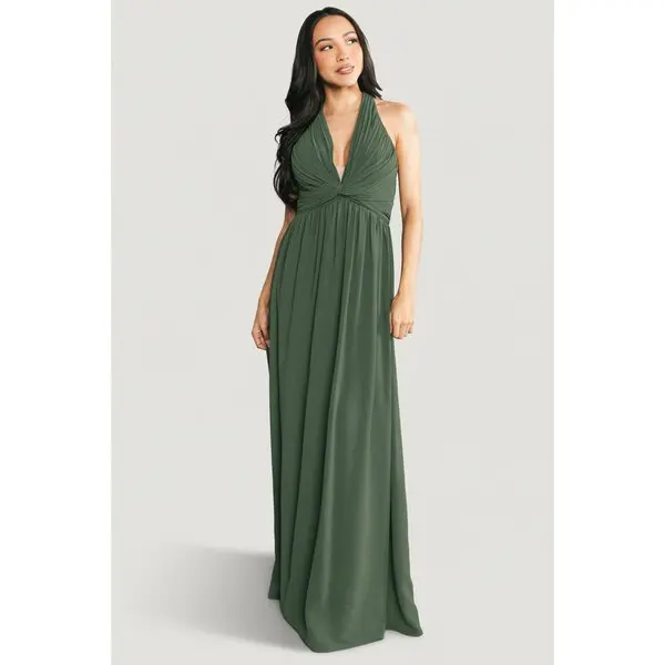 BALTIC BØRN Larissa Halter Maxi Dress - Cypress