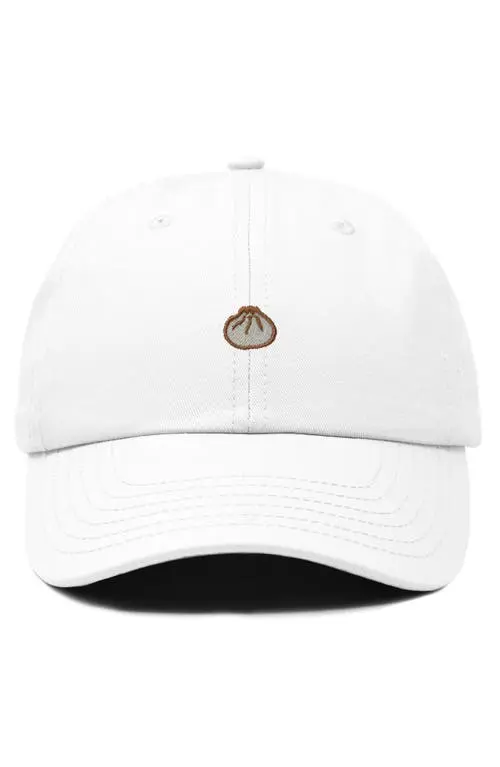 DALIX Soup Dumpling Baseball Cap - White