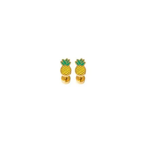 PIP POP Pineapple Stud Earrings - Yellow