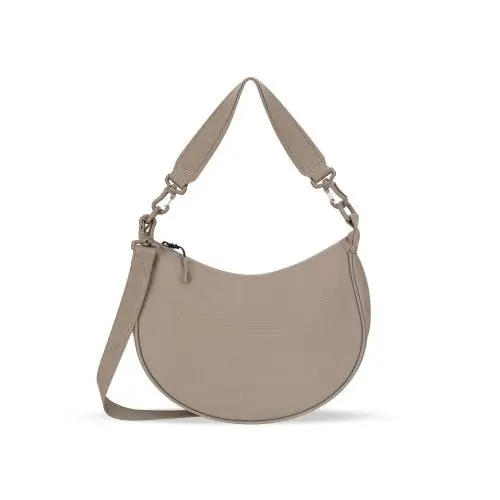 SHERPANI Mina Medium Lightweight Half Moon Crossbody Bag - Dune