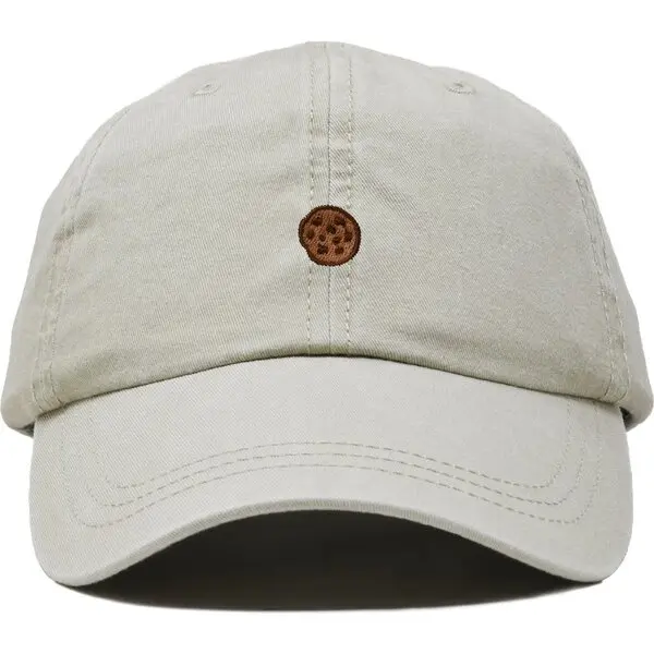DALIX Cookie Dad Cap - Washed Stone White
