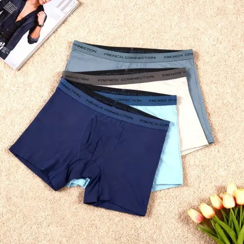 French Connection Assorted Organic Cotton Boxer Brief 4-pack