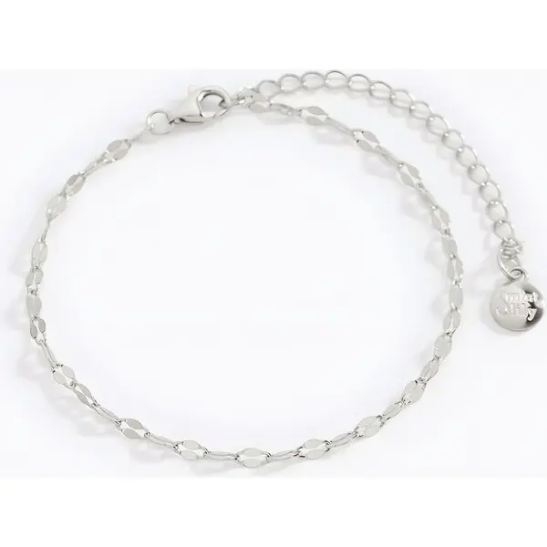 MINT & LILY Petal Chain Bracelet - Silver