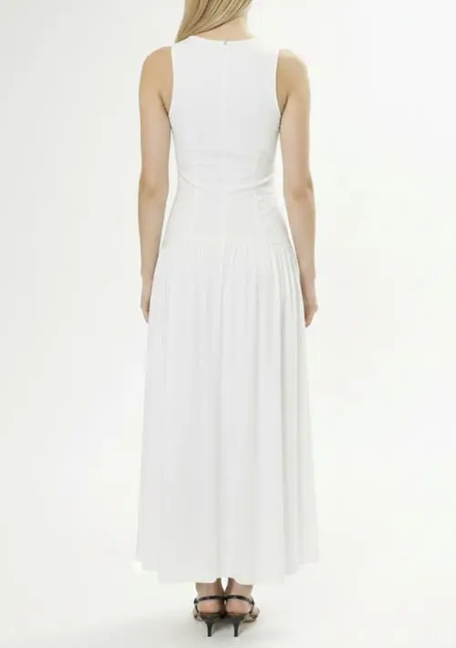 AREA STARS Ella Ruched Jersey Maxi Dress
